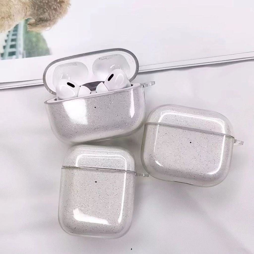 Glitter Case Airpod Vỏ Trong suốt bảo vệ bao đựng tai nghe case airpods ...