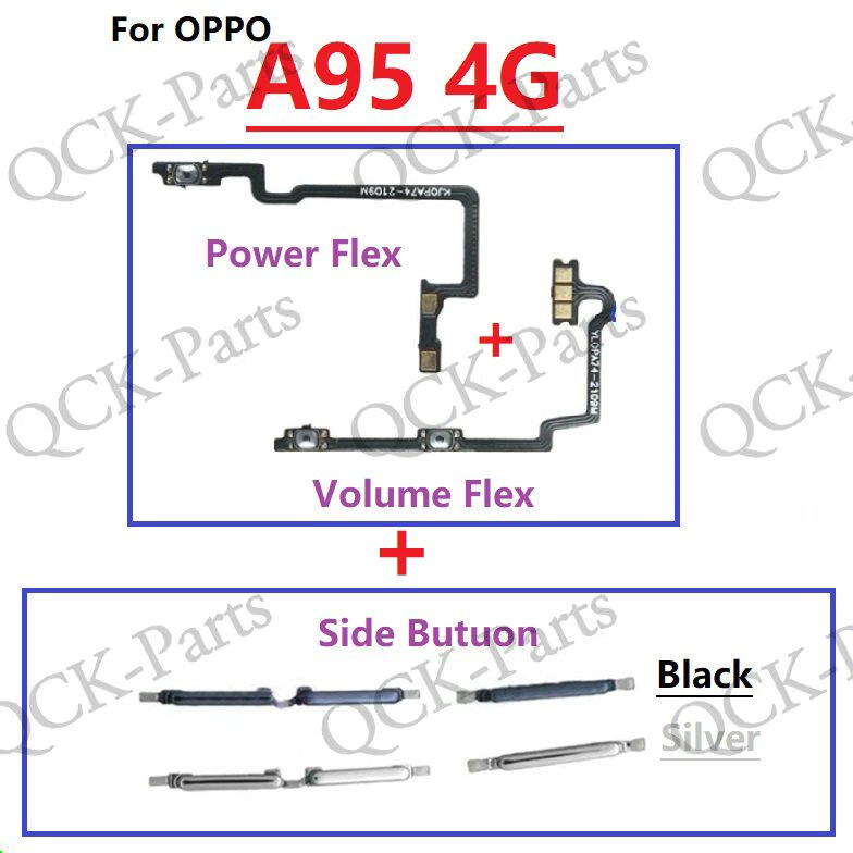 Dành Cho OPPO A95 4G Bên Bật Nguồn Tắt Tắt Tắt Tắt Tiếng Công Tắc Điều ...