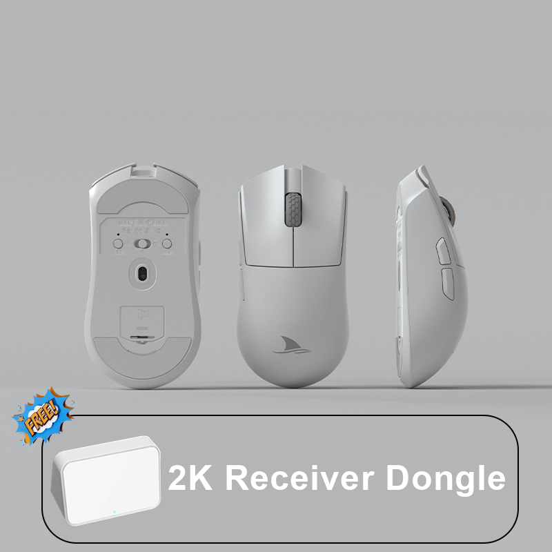 Darmoshark M3s Mini 2KHz Wireless Gaming Mouse,Tri-Mode connectivity(2.4GHz,Bluetooth,Wired ...