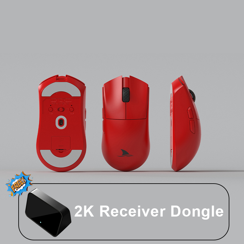 Darmoshark M3s Mini 2KHz Wireless Gaming Mouse,Tri-Mode connectivity(2.4GHz,Bluetooth,Wired ...