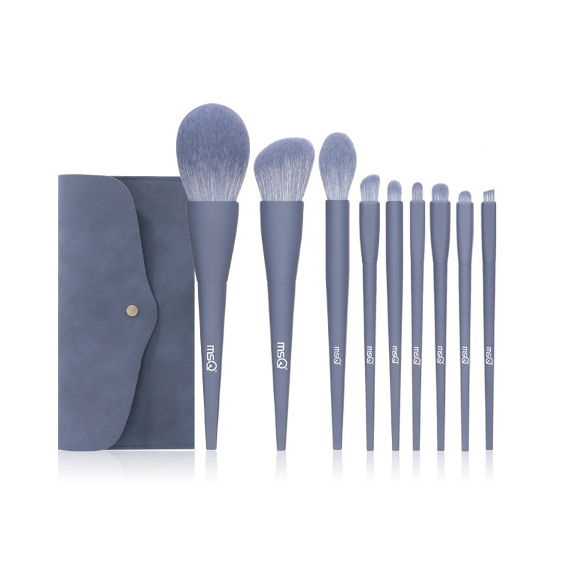MSQ 9 Miếng Time Blue Makeup Brush Set Siêu Mềm Loose Powder Blush ...