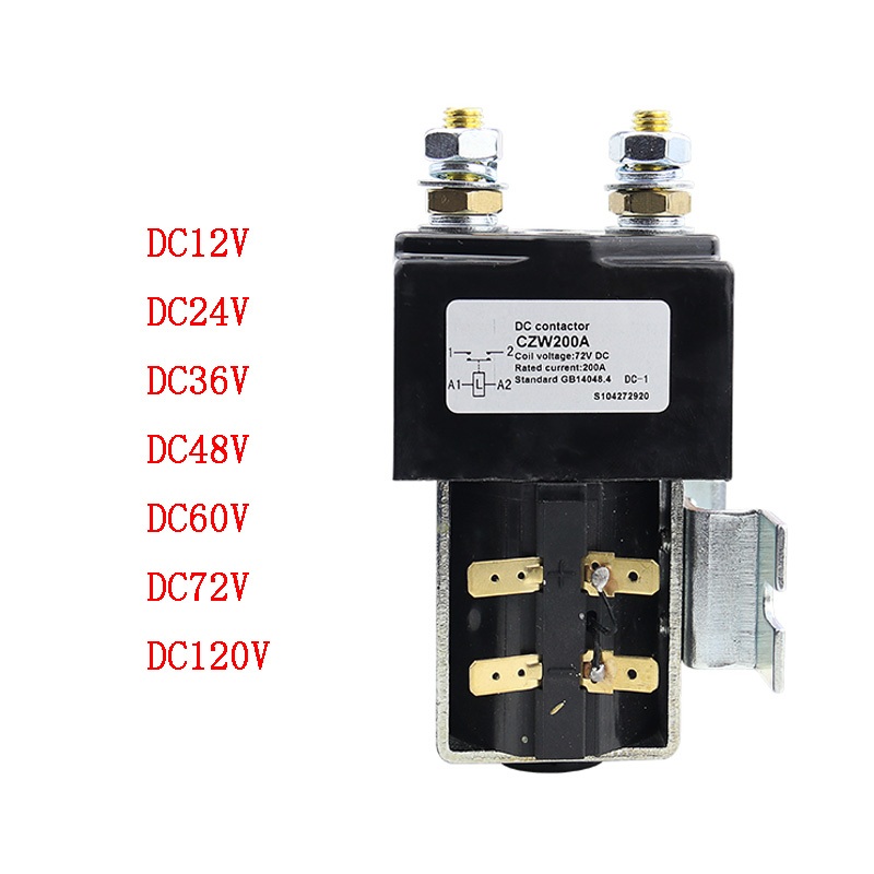 DC Contactor CZW200A Rơle nguồn 12V 24V 36V 48V 60V 72V 120V cho ô tô ...