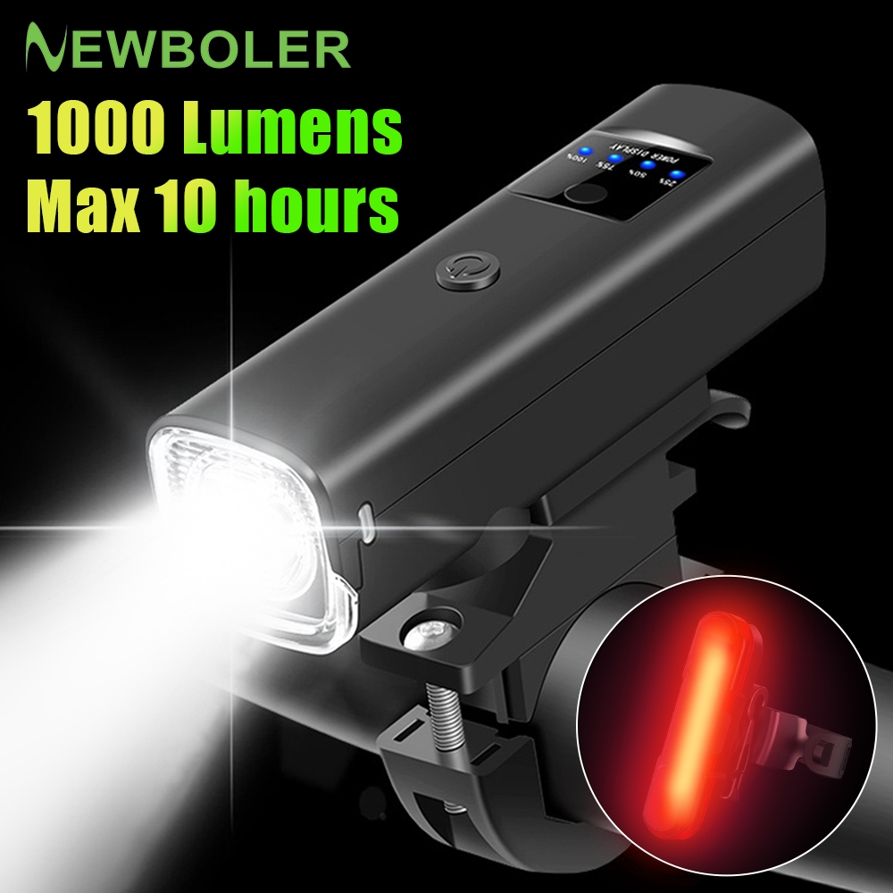 [Mã CLS2403F giảm 30k đơn 150k] Newboler Đèn Pha 10h 1000 lumens Thông Minh Dùng Cho Xe Đạp Leo ...