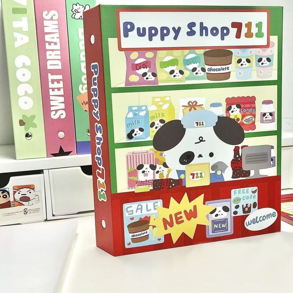 Ohaya | Cửa hàng tiện lợi Puppy 711 | Mở a5 Thẻ Album Lá Rời Sách 4 ...