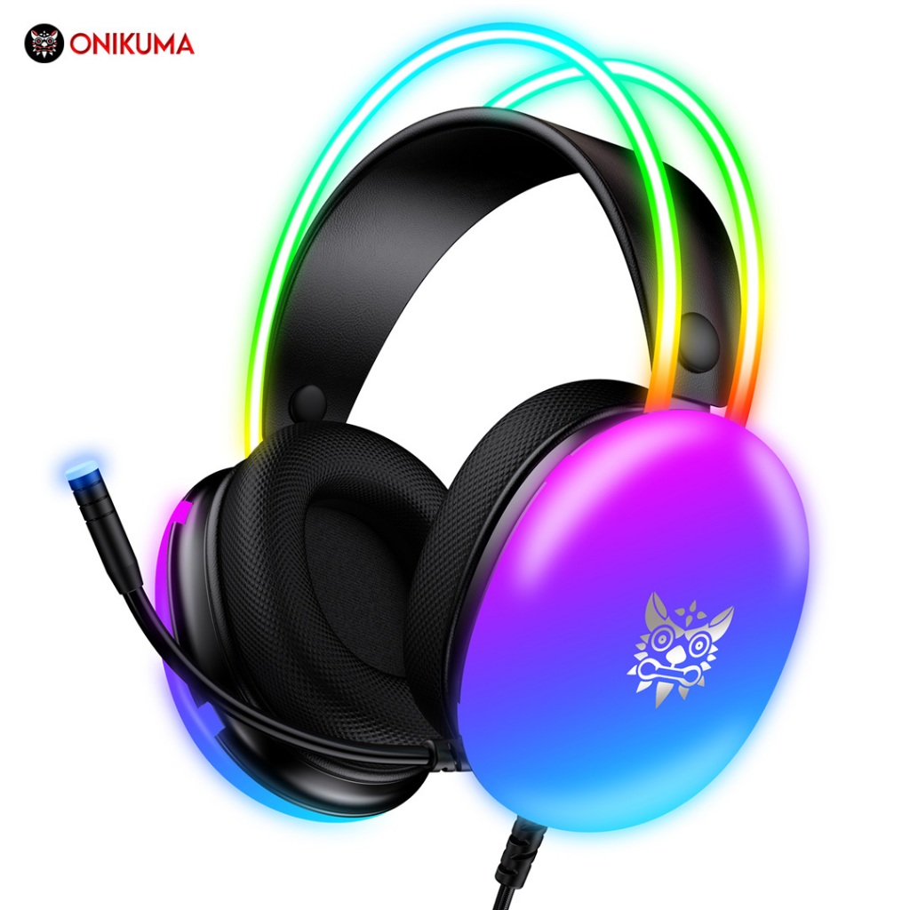 Tai nghe có dây ONIKUMA X25 Đèn RGB năng động Gradient có tai nghe, Bịt tai bọc toàn bộ, dành ...