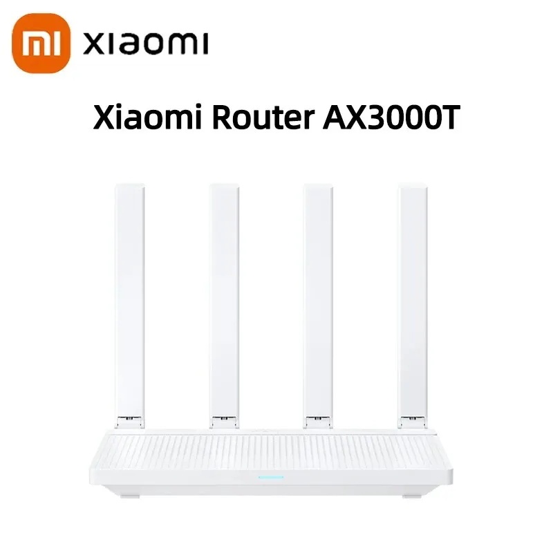 Bộ định tuyến Xiaomi AX3000T 2.4GHz 5GHz 1.3GHz CPU 2X2 160 MHz WAN LAN LED NFC Kết nối cho trò ...