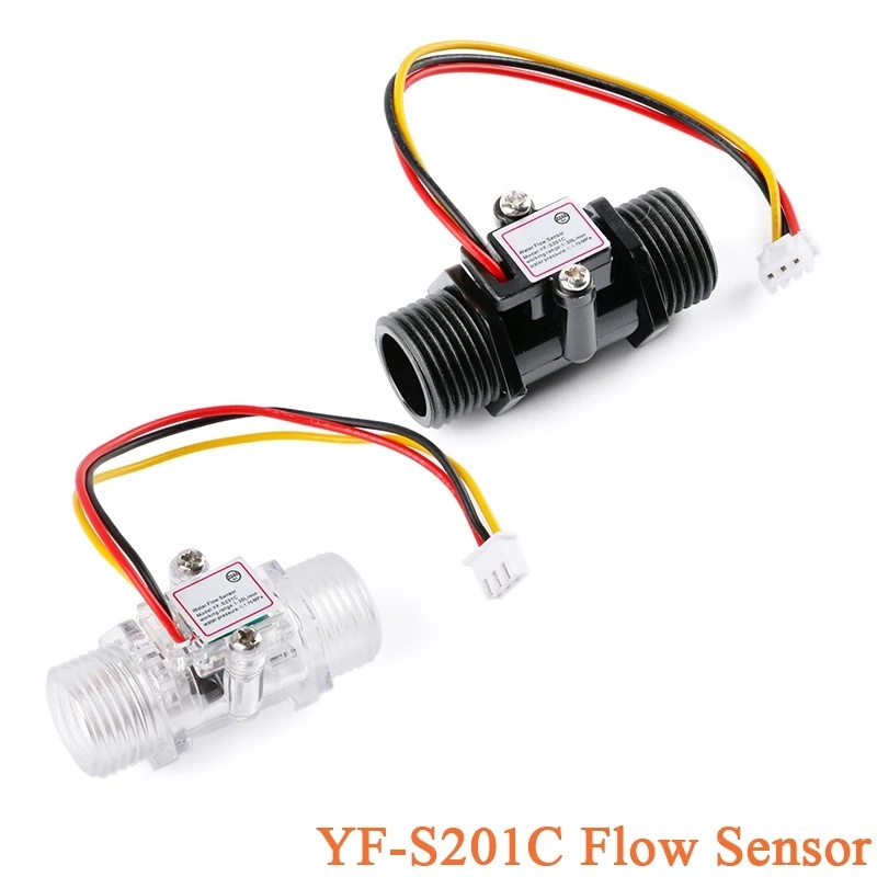 Cảm biến lưu lượng nước YF-S201C Công tắc 1-30L / phút Đồng hồ đo lưu lượng chất lỏng Kiểm soát ...
