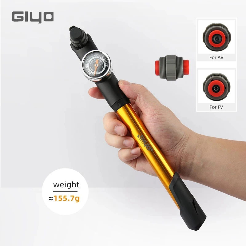 Giyo GP-873T 120psi Ẩn Thiết Kế Ống Xe Đạp Lốp Máy Bơm Hơi Mini Di Động ...