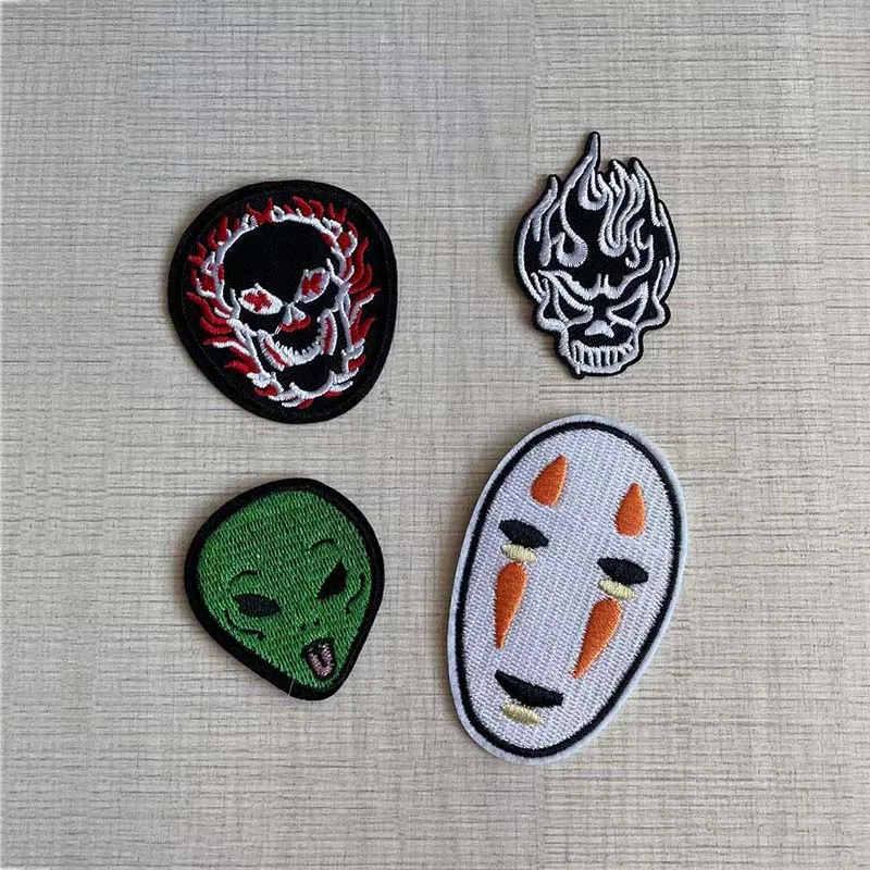 Ghostface Patch Mặt nạ giữ nhiệt Mặt nạ thêu nóng chảy Nhãn dán chuyển ...
