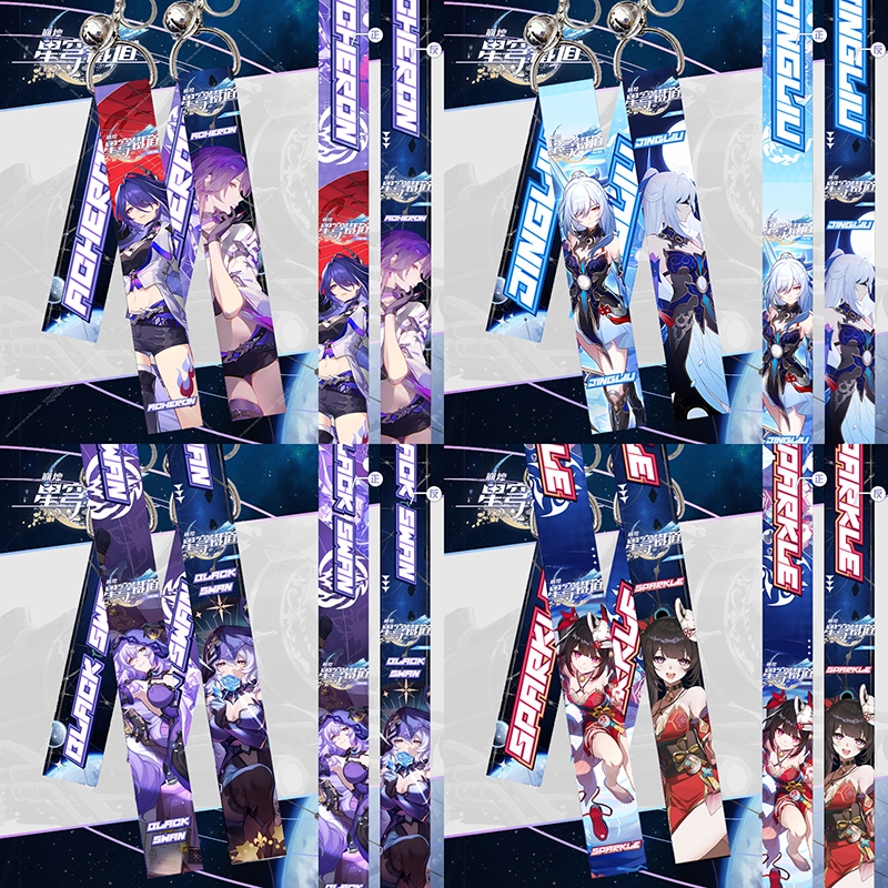 Trò chơi Honkai: Chuông ruy băng Star Rail Boothill Robin móc khóa túi ...