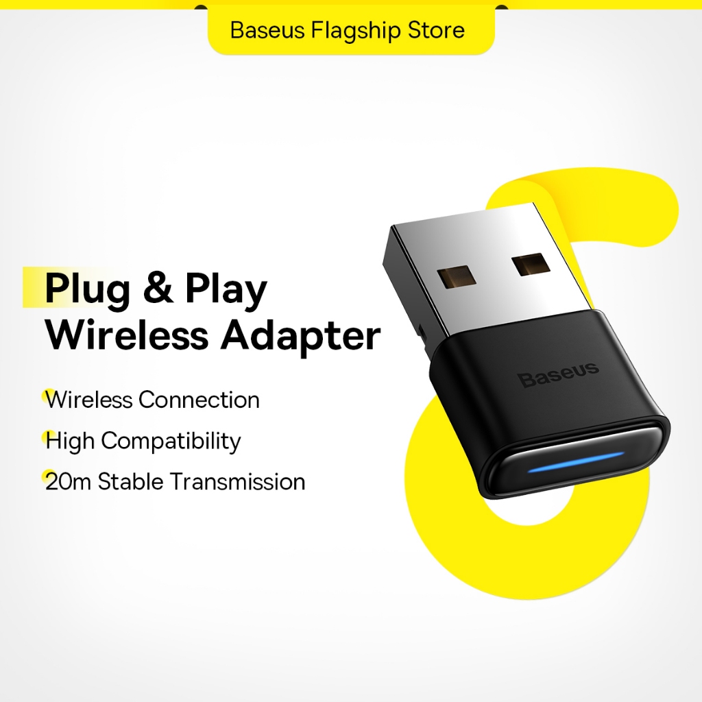 Baseus usb bluetooth 5.0 Nhận Tín Hiệu Không Dây Cho pc laptop | Shopee ...