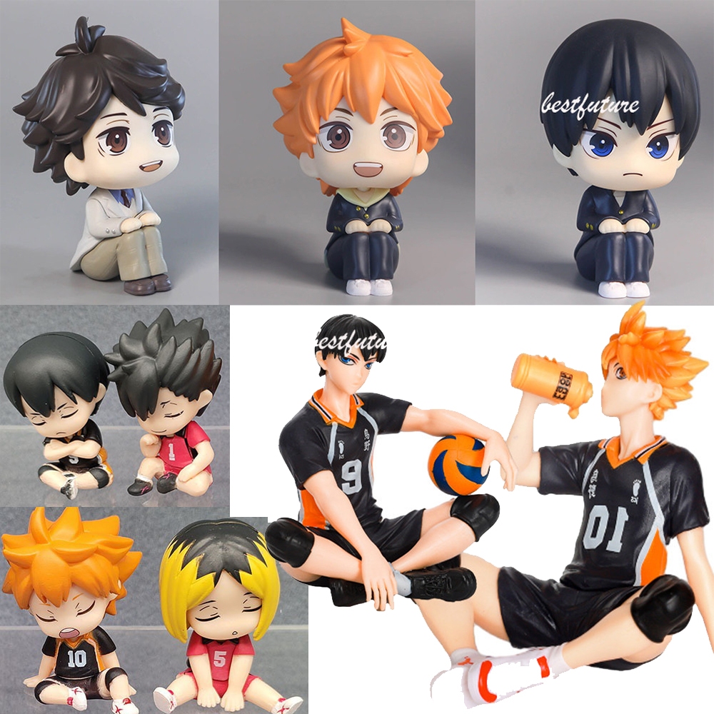 Haikyuu Nhân Vật Hành Động Mì Chặn Shoyo Hinata Tobio Kageyama Nhìn