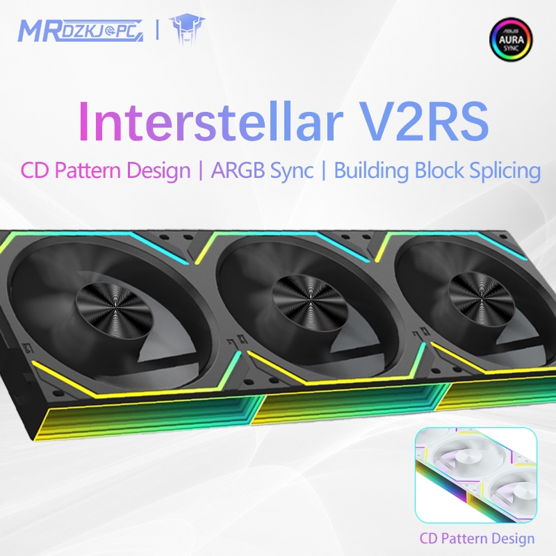 Jungle Leopard Interstellar V2 RS Khối CPU Quạt ARGB 120mm Lăng kính trắng Lian li Cùng mẫu Khối ...