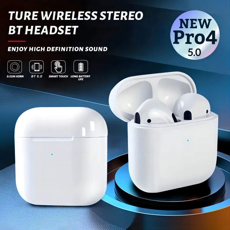 Tai nghe Bluetooth không dây trong tai TWS Pro4 tích hợp điều khiển cảm ...