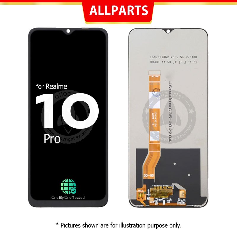 Màn hình hiển thị TẤT CẢ cho OPPO Realme 10 Pro LCD Bộ số hóa màn hình ...