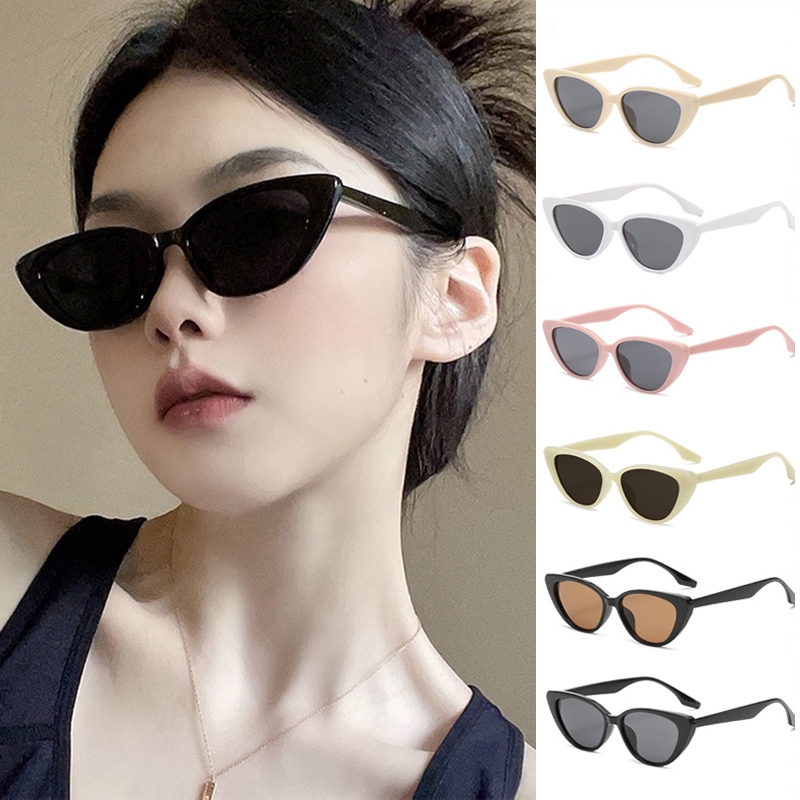JOJO COCO Kính Mát Gọng Nhỏ Hình Tam Giác Mắt Mèo Phong Cách retro Cao ...
