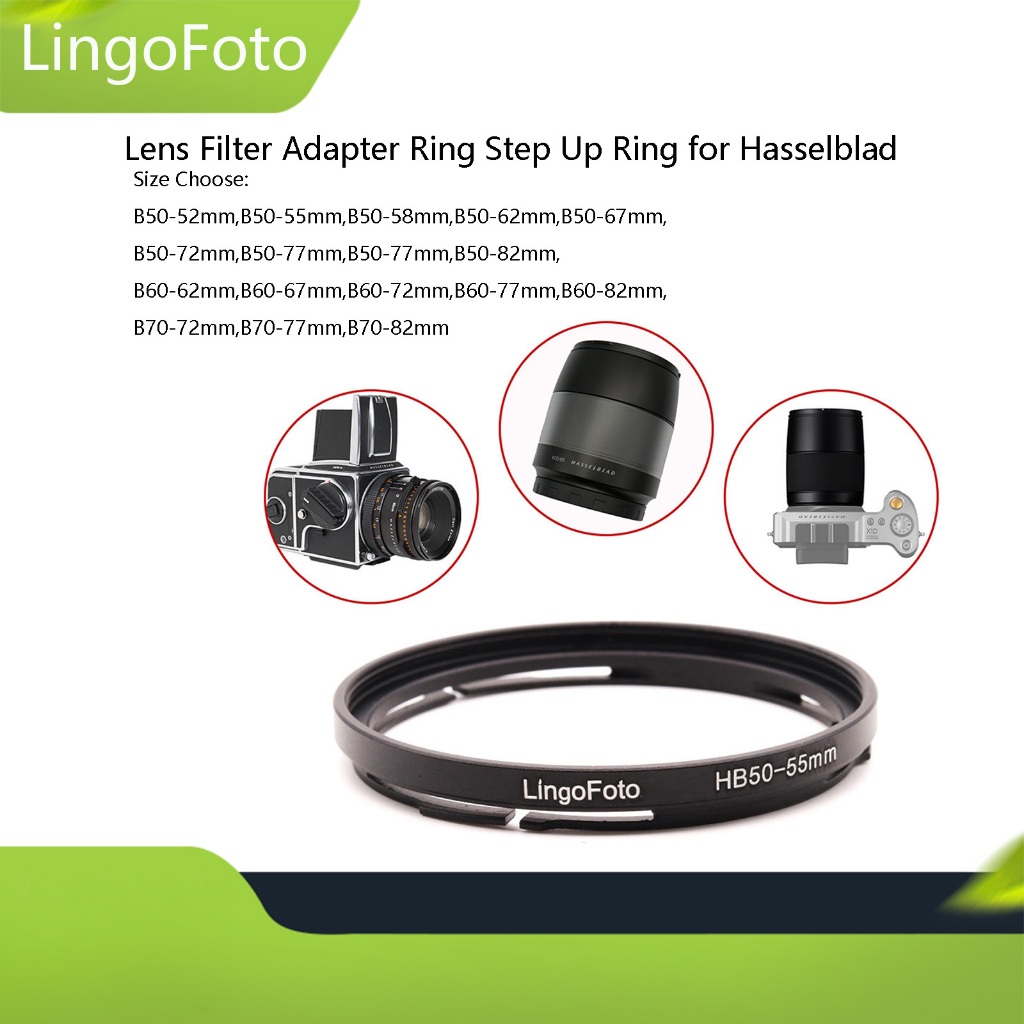 B50 / 60 / 70-58 / 62 / 67 / 72 / 77 / 82mm Bộ chuyển đổi bộ lọc ống kính Vòng bước lên cho ...