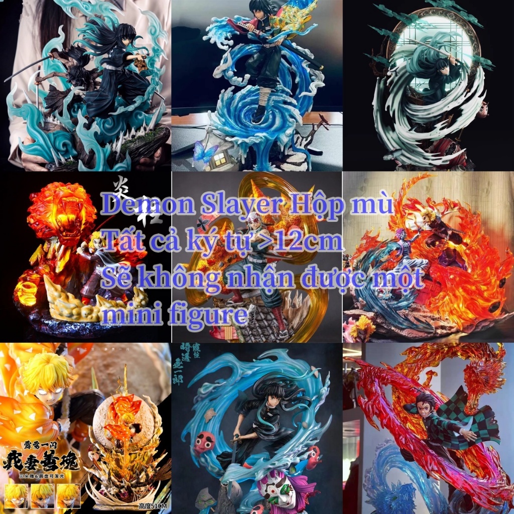 Túi May Mắn Hộp Bí Ẩn Hộp Mù Demon Slayer Kokushibou Daki Zenitsu ...