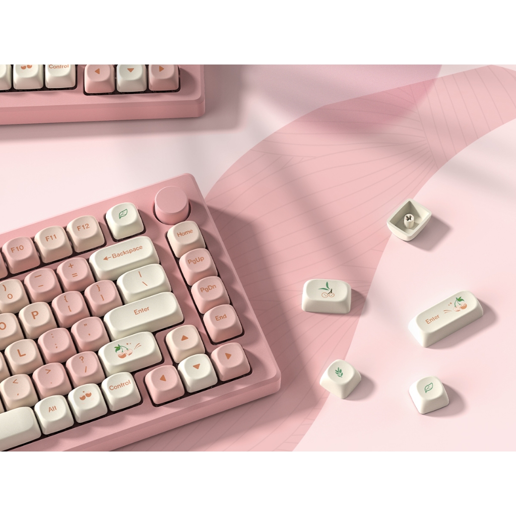 Xvx Cherry Pudding 143 phím MOA Profile Dye-Sub PBT Keycap Set | Shopee ...