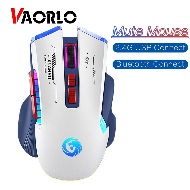 Chuột chơi Game VAORLO Bluetooth 5.0 3200 Độ phân giải cao 2.4G USB Plug and Play Game Chuột tắt ...