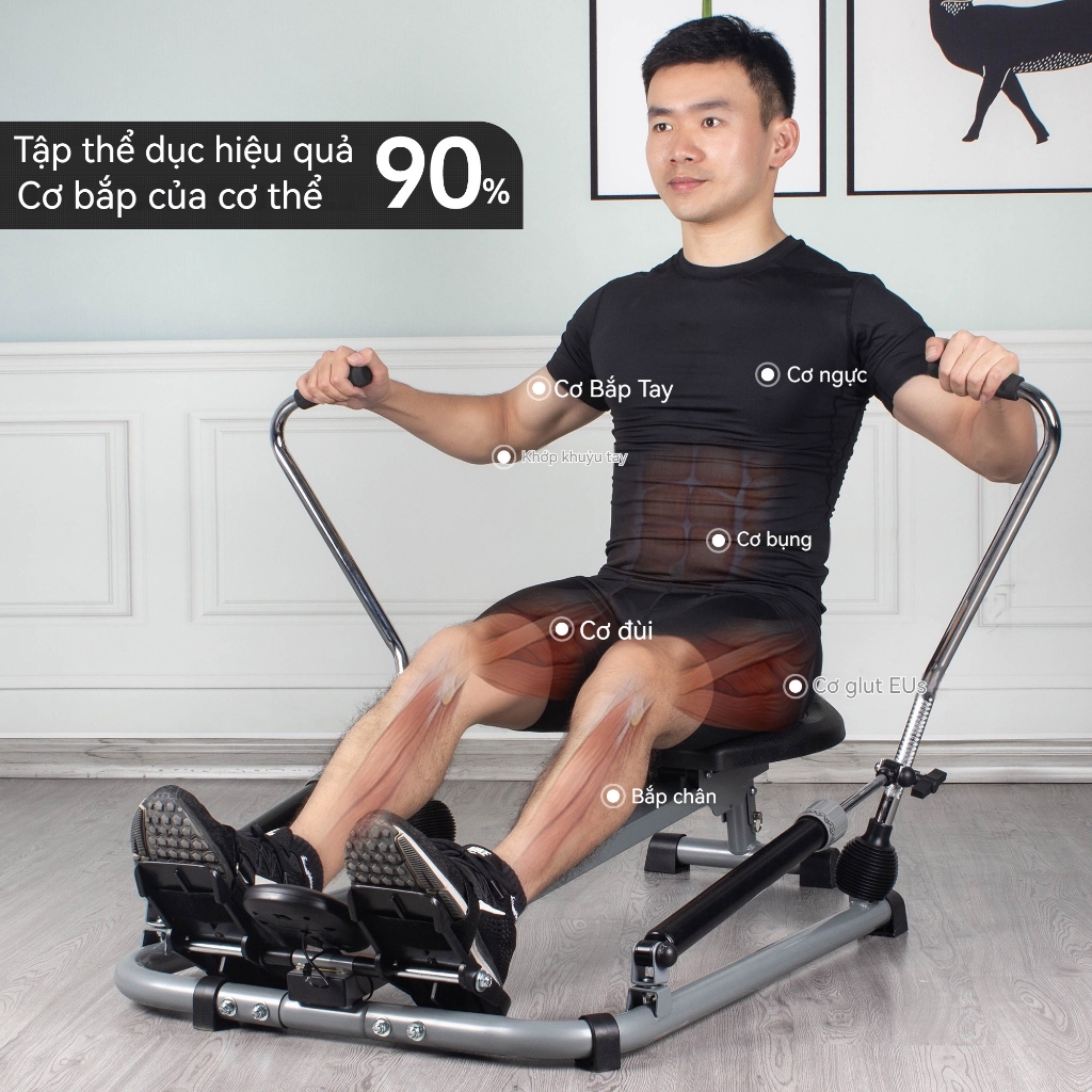 Máy tập thể dục chèo thuyền, Máy chèo thuyền tại nhà với điện trở có ...