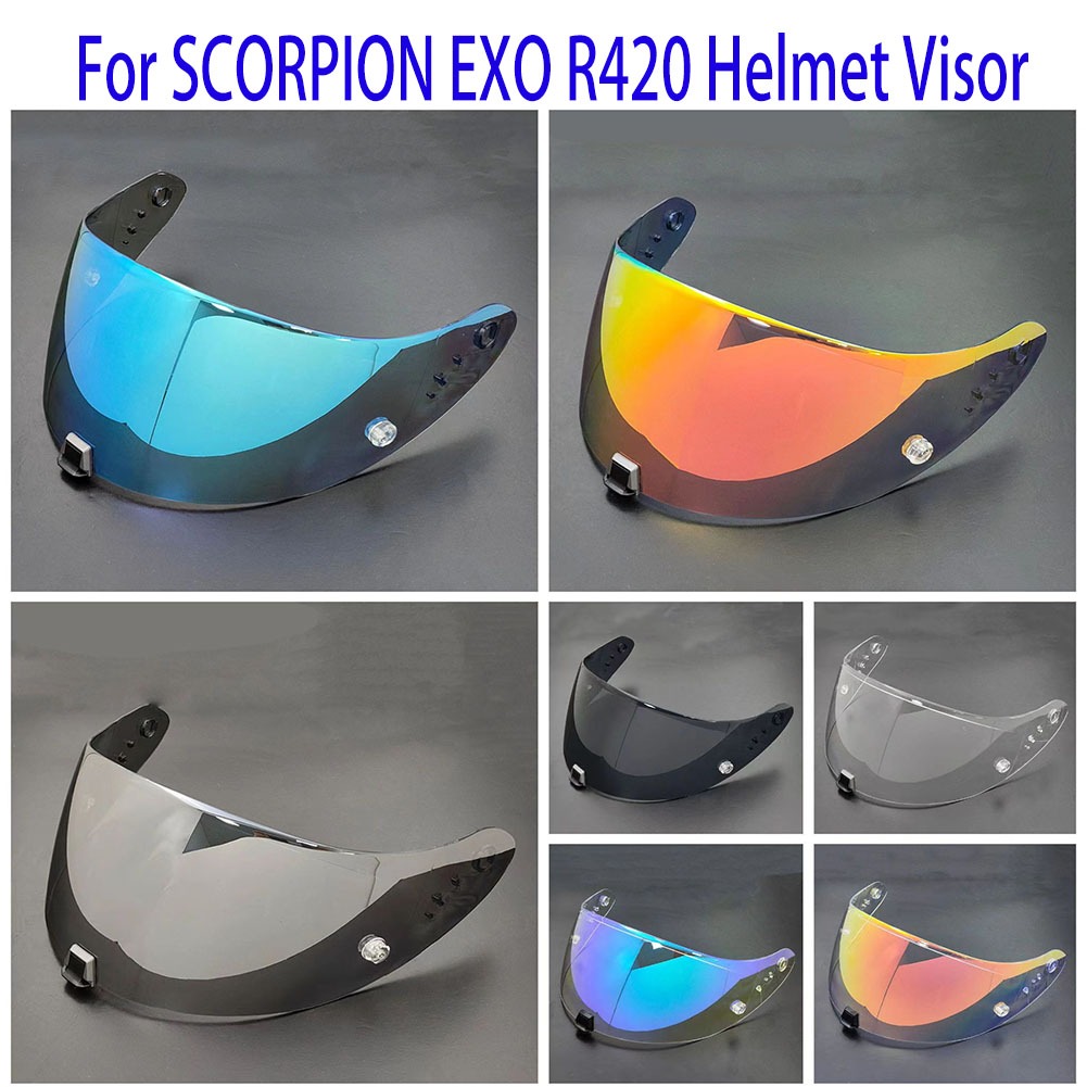 Xe Máy Full Mặt Mũ Bảo Hiểm Tấm Che Cho SCORPION EXO R420 Mũ Bảo Hiểm Tấm Che Chắn Kính Chắn Gió ...