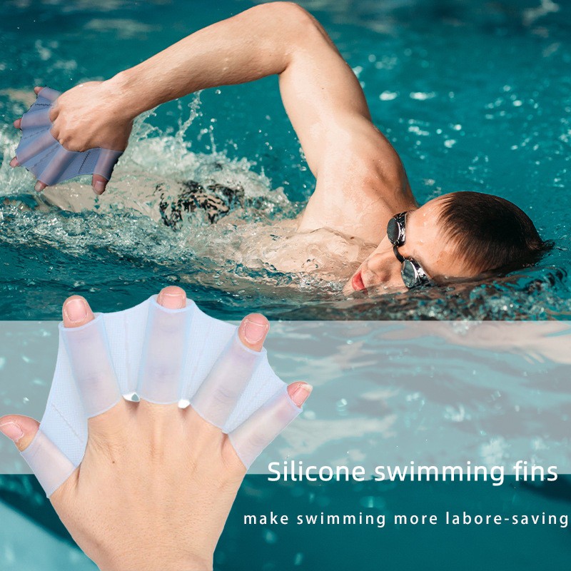 1 Cặp Unisex Ếch Loại Silicon Dây Bơi Tay Vây Flippers Ngón Tay Webbed ...
