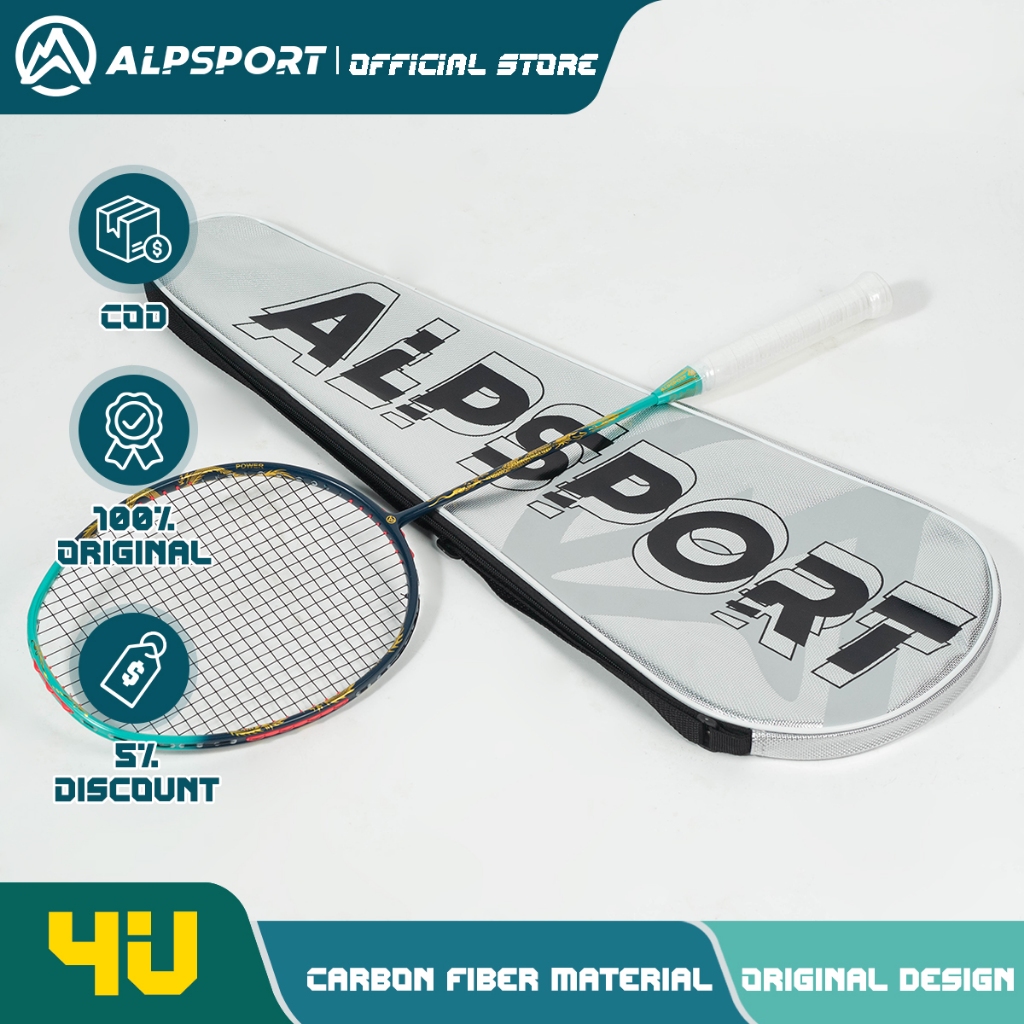 ALP QY2.0 4U Max 38LBS Vợt Cầu Lông Họa Tiết Rồng Vàng Ori Single ...