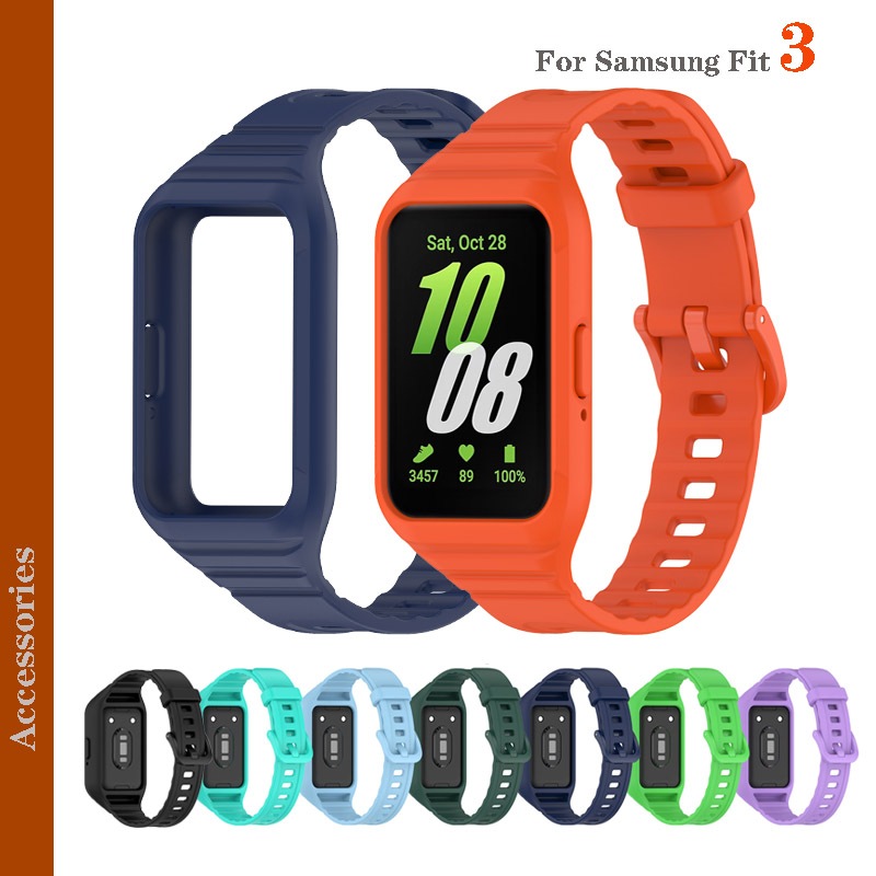 Dây đeo đồng hồ silicon cho Samsung Galaxy Fit 3 SmartWatch Dây đeo cổ ...