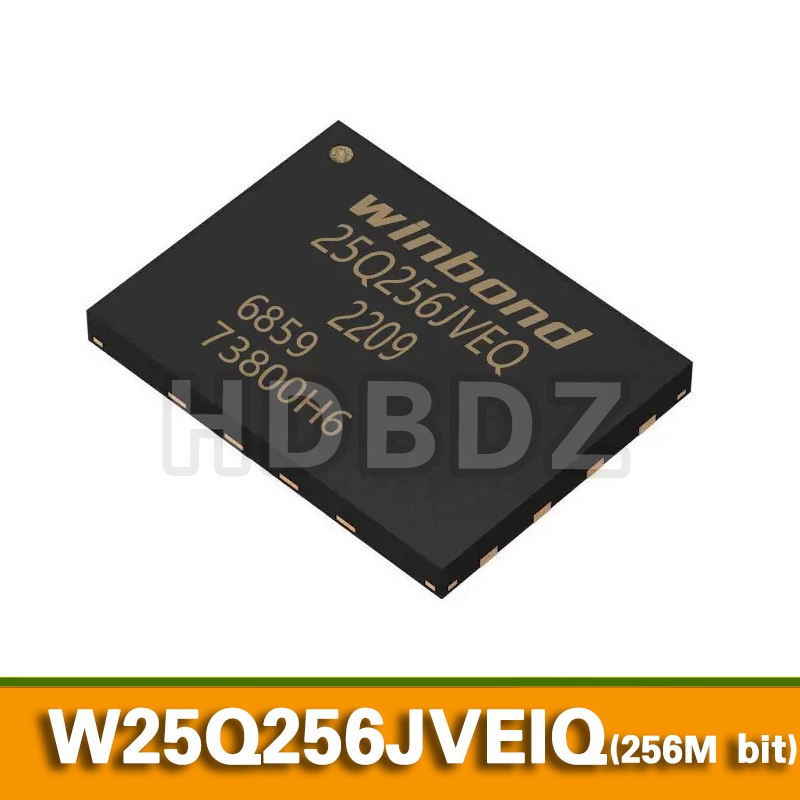 5pcs W25Q256JVEIQ W25Q256JVEQ WSON8 Flash Chip winbond IC MCU SMD RAM ...