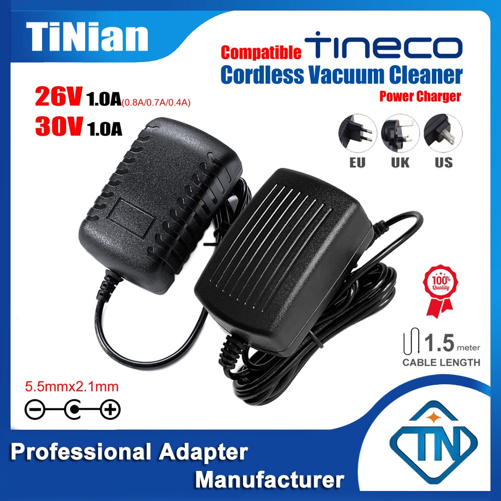 26V 30V 1A 0.8A AC / DC Adapter Sạc Cho Tineco A10 A11 Hero Master ...