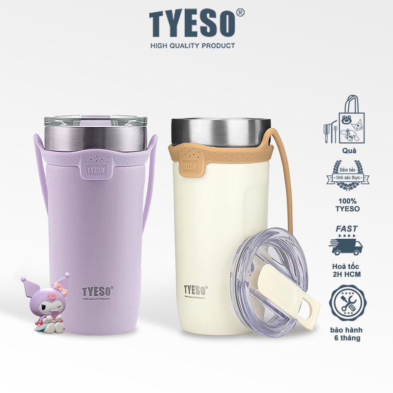 【TẶNG Straw+Dây 】ly giữ nhiệt Tyeso 550/710ml bình giữ nhiệt Bình Nước Cách Nhiệt Bằng Thép ...