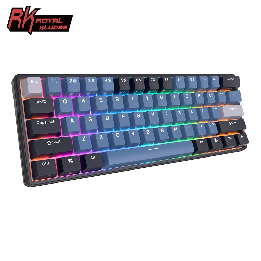 Bàn phím cơ ROYAL KLUDGE Rk61Plus 2.4G Kh Ng D Y bluetooth 3.0 V Usb C Ba Ch có đèn nền Rgb ...