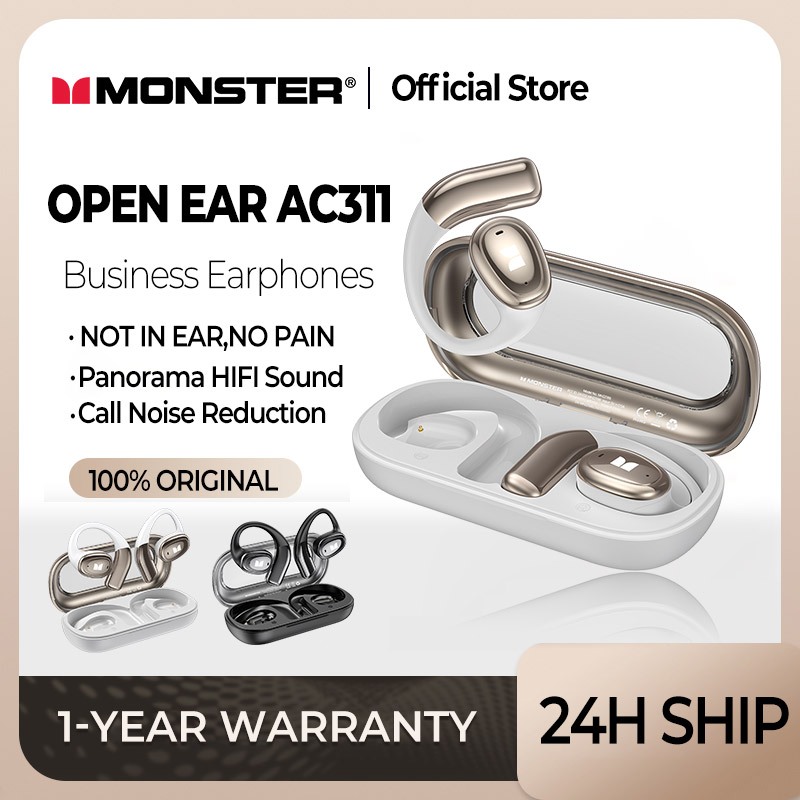 Monster Open Ear AC311 Tai nghe Bluetooth 5.4 không dây MỞ TAI Tai nghe ...