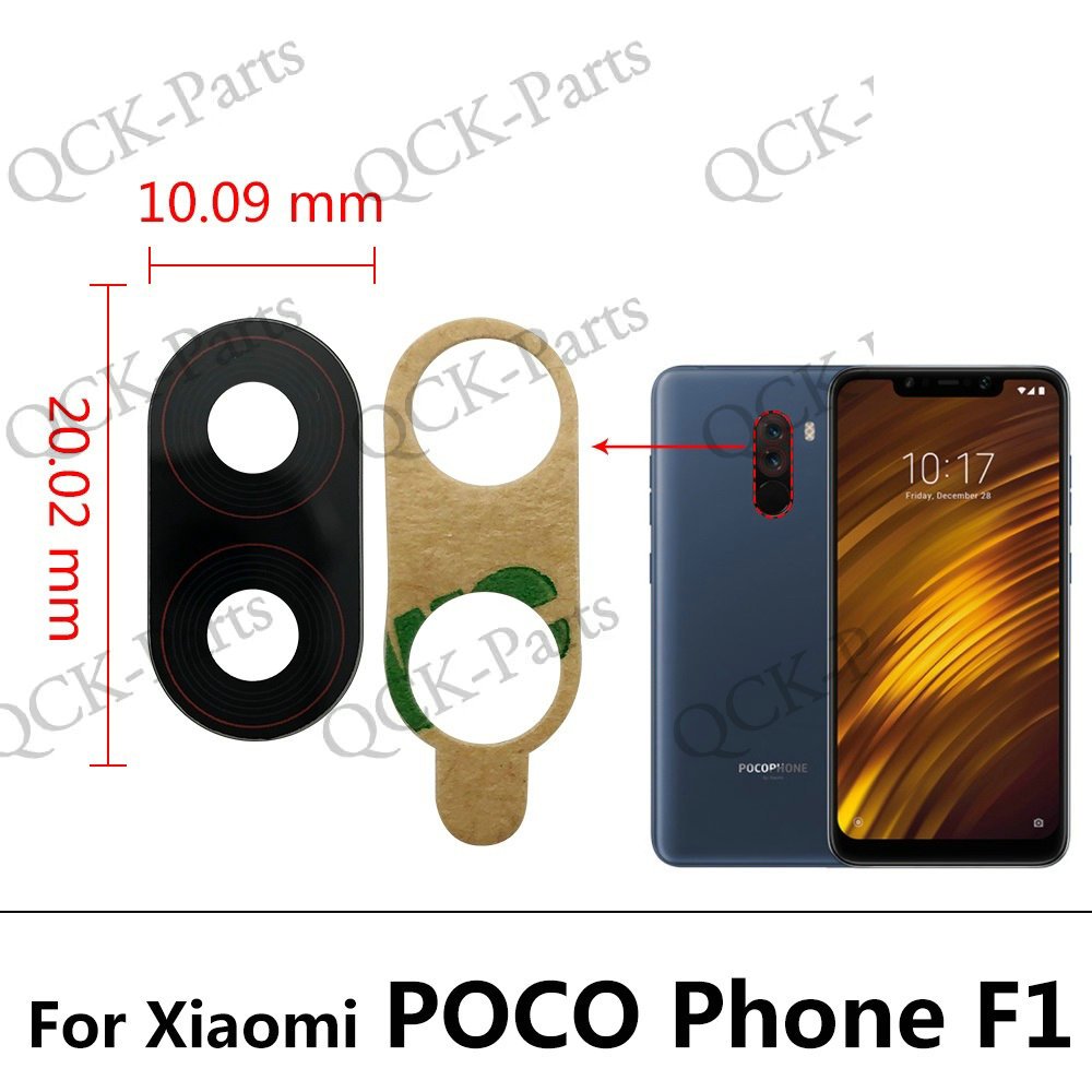 Camera Kính Ống Kính Mặt Sau Camera Phía Sau Ống Kính Kính Có Keo Cho Xiaomi Poco F1 F2 F3 M3 X3 ...