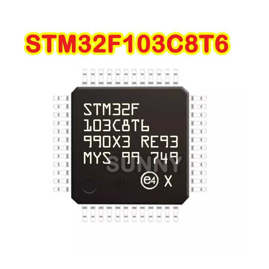 2PCS STM32F103C8T6 32BIT Chip vi điều khiển điện tử IC MCU SMD ARM ST ...