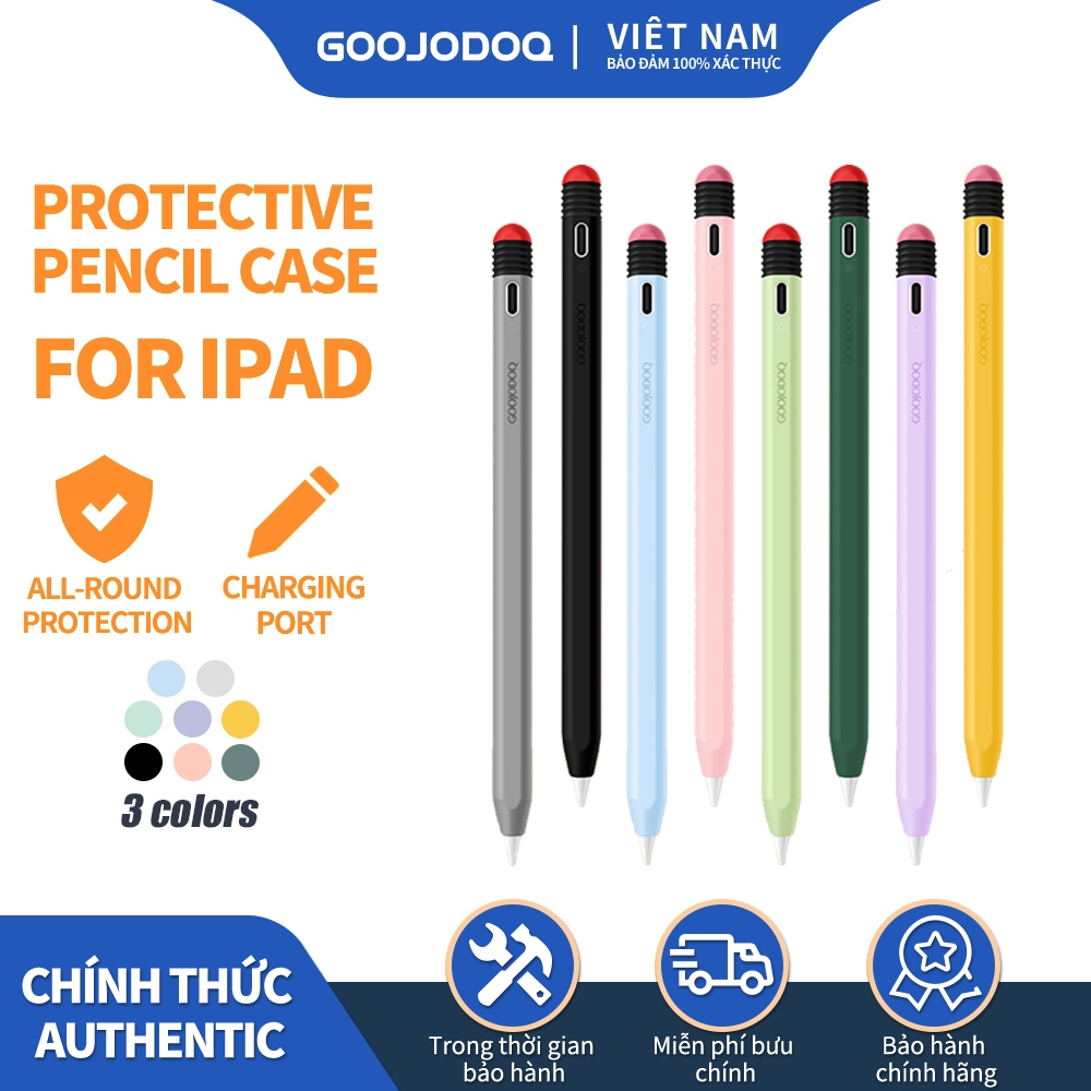 Bao bút chì goojodoq silicon chống rơi cho iPad 9th 10th 11th 12th Gen ...