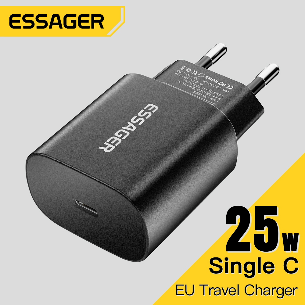 Bộ sạc nhanh Essager 25W EU Type C cho điện thoại | Shopee Việt Nam