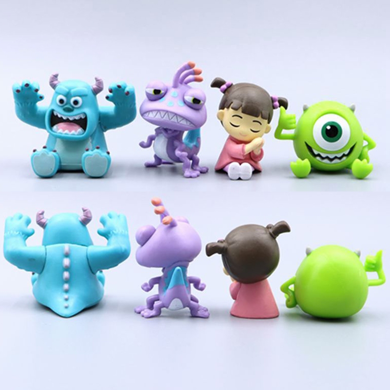 4 Cái / bộ 3-5cm Monsters University Anime Hình James P. Sullivan Mike ...