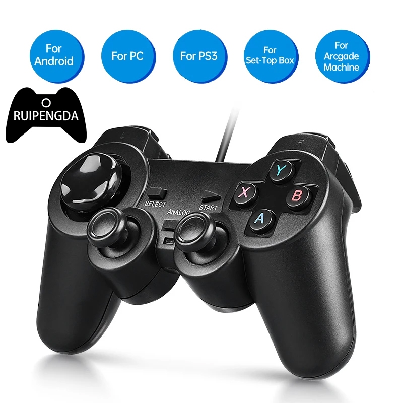 Bộ Điều Khiển Có Dây Cho PS3 Tay Cầm Chơi Game Rung Kép Sốc Cho Sony ...