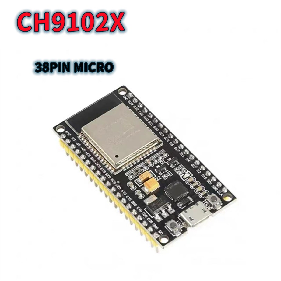 Bảng phát triển ESP32 TYPE-C / Micro-USB CH340C CP2102 CH9102X WiFi + Bluetooth Dual Core ...