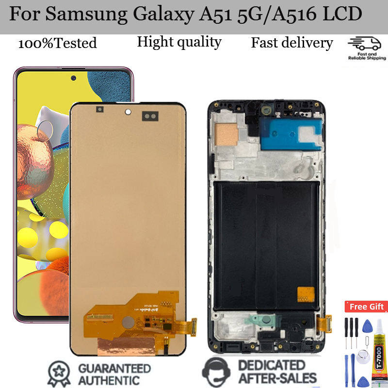 Dành Cho Samsung Galaxy A51 5G Màn Hình LCD Có Khung Bảng Điều Khiển Cảm Ứng Bộ Số Hóa Màn Hình ...