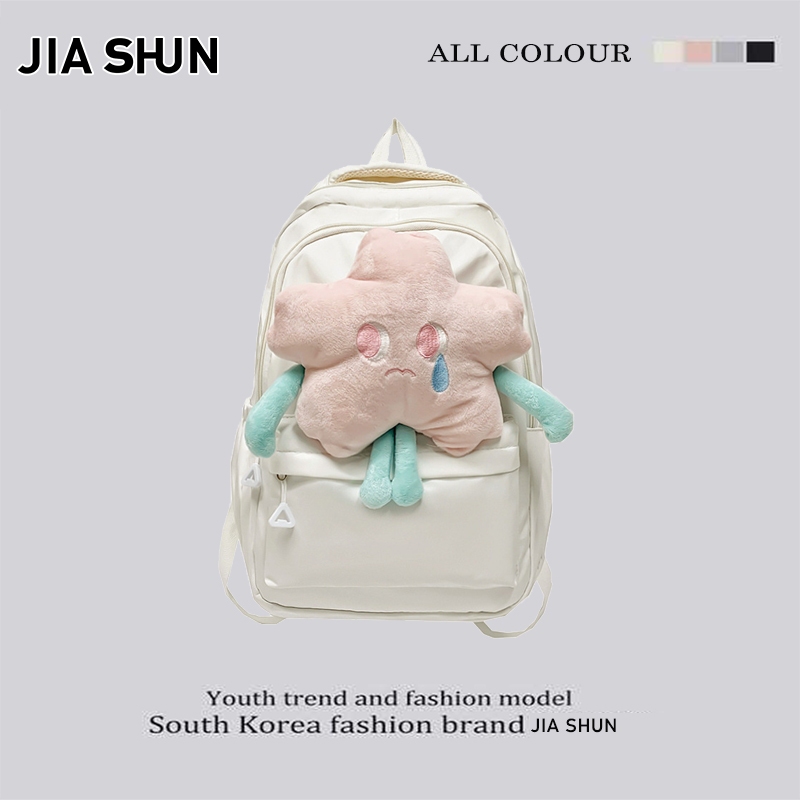 JIA SHUN Ba lô ngôi sao dễ thương Nhật Bản đa năng dung tích lớn vải ...