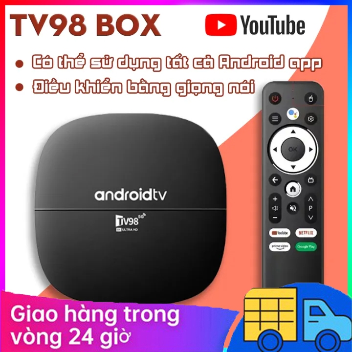 Android TV Box TV98 4K bản 8+128GB Kết Nối Wifi 5G,Bluetooth 4.0 ...