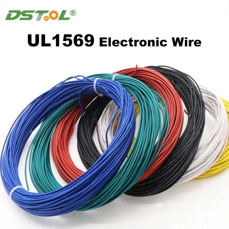 Ul1569 Dây Điện Tử Dây Dẫn Đồng Đóng Hộp 1 / 2 Mét 16 / 18 / 20 / 22 / 24 / 26 / 28 / 30 AWG Dây ...