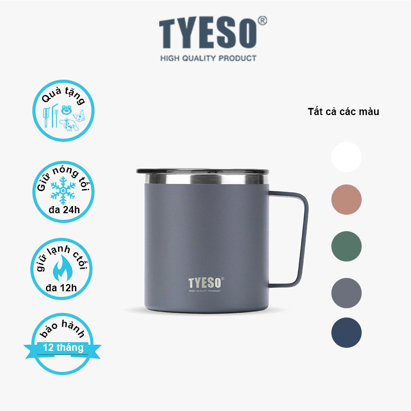 TYESO TS-8789B ly giữ nhiệt 400ml Bình Nước Giữ Nhiệt Chân Không Bằng Thép Không Gỉ | Shopee ...