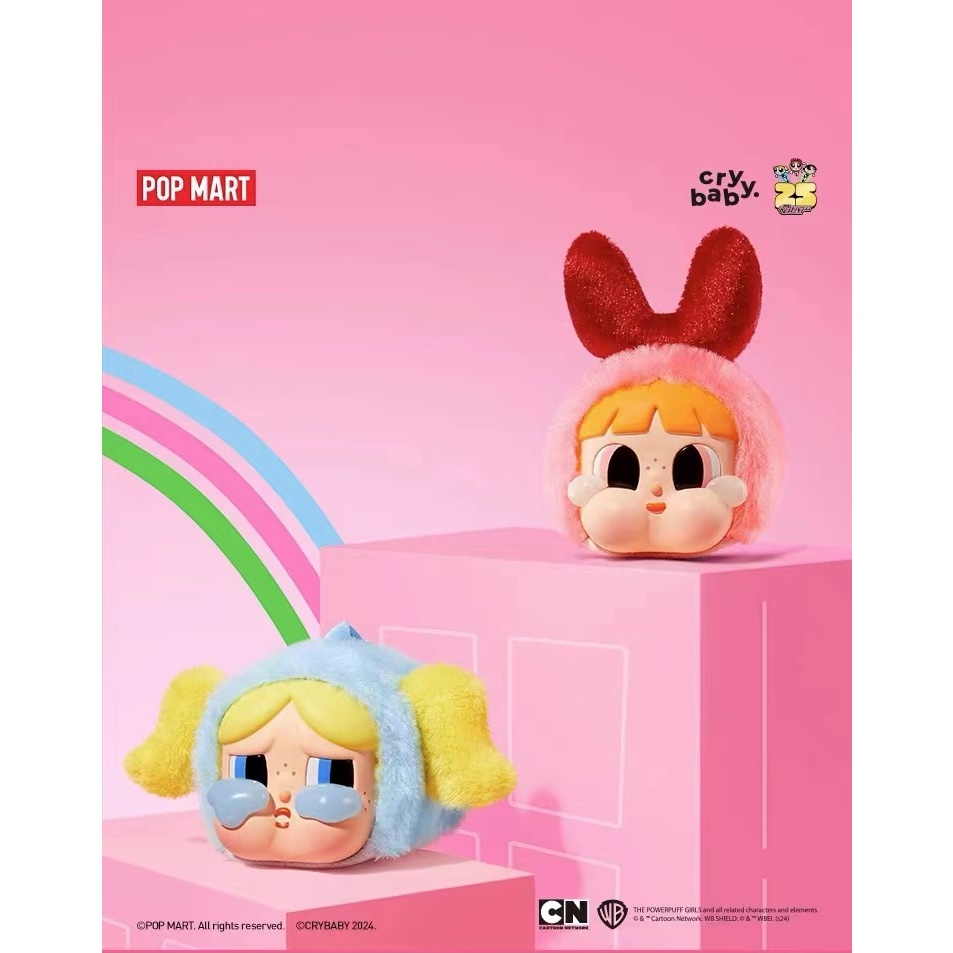 Popmart CRYBABY x Powerpuff Girls series vinyl mặt sang trọng hộp mù ...