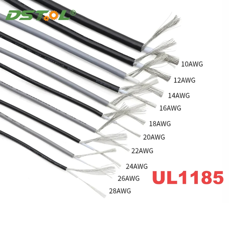 Cáp chắn tín hiệu dây điện tử được bảo vệ UL1185 28 26 24 22 20 18 16 14 12 10 AWG Dây âm thanh ...