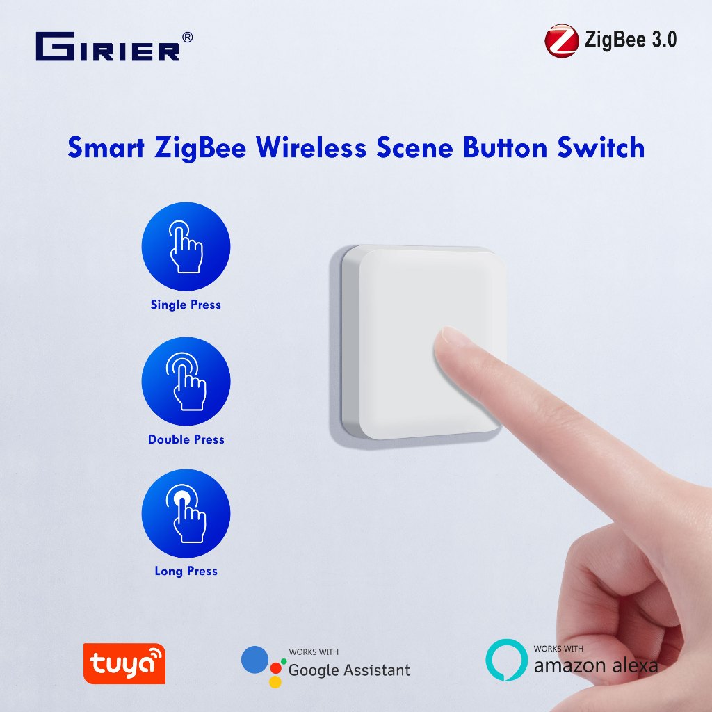 Girier Tuya Smart ZigBee Scene Button Switch Wireless One Key Scene ...