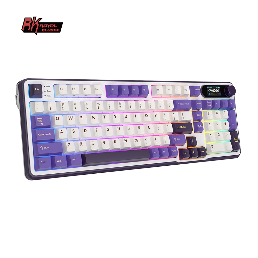 Rk Royal Kludge RK S98 Blackberry 98 Key Tri-Mode RGB Có Dây Bluetooth 2.4G Không Dây 3 Chế Độ ...